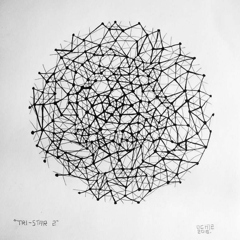 Tri-star 2 Drawing by John Melven | Saatchi Art