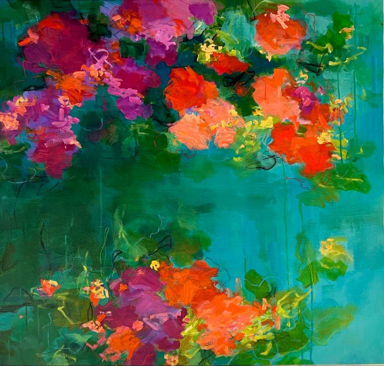 Jade Garden Painting by Ashley Meehan | Saatchi Art