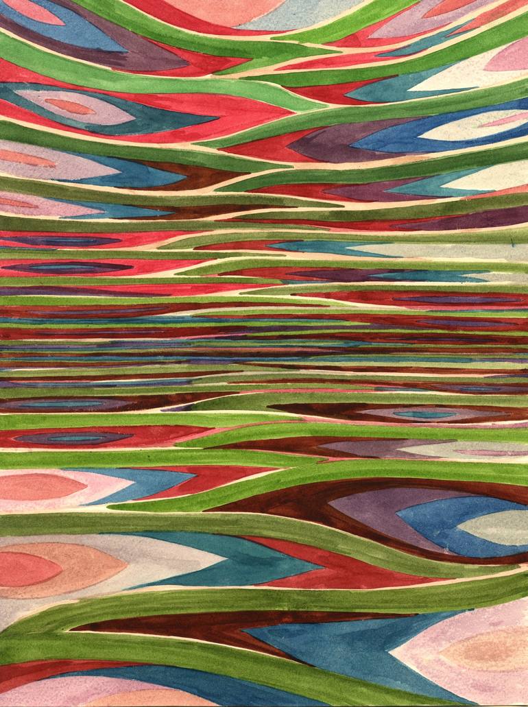 WAVING IX Painting by Nives Palmic | Saatchi Art