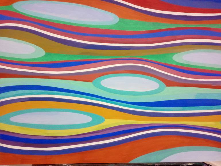 WAVING VI Painting by Nives Palmic | Saatchi Art