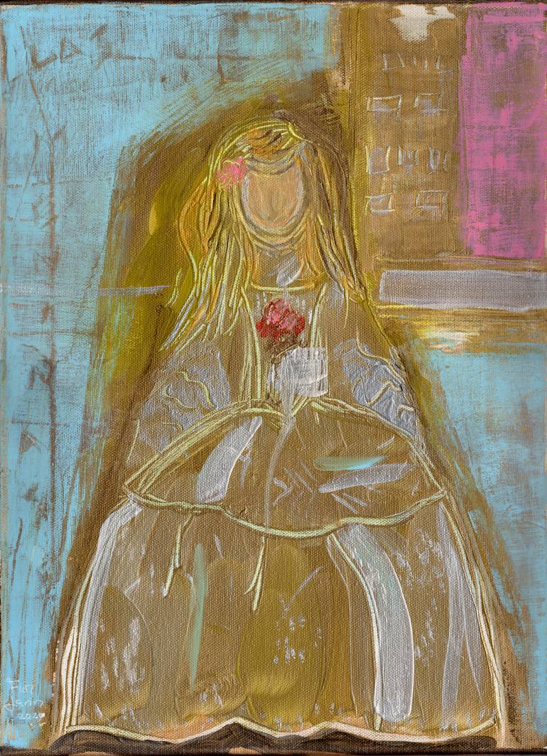 Menina Reflection Painting by Flor Larios | Saatchi Art