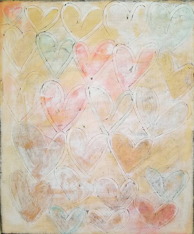 24 Dancing Hearts Painting by Flor Larios | Saatchi Art