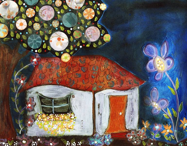 House of Dreams Painting by Flor Larios | Saatchi Art