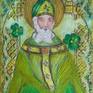 Saint Patrick Painting by Flor Larios | Saatchi Art