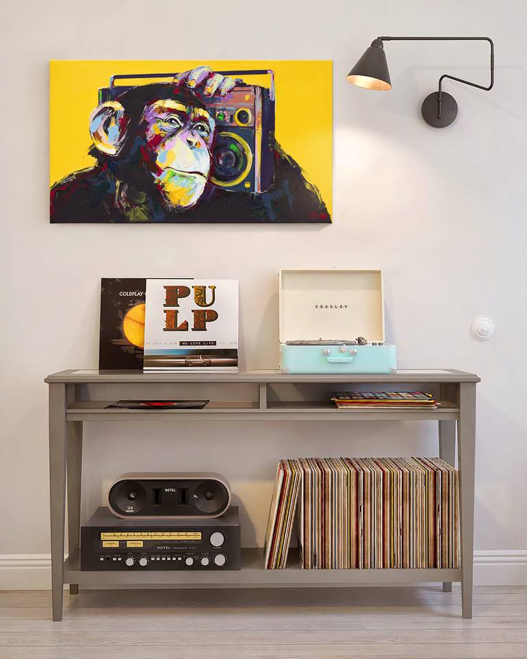 Monkey Painting by Alexey Kuchinsky | Saatchi Art