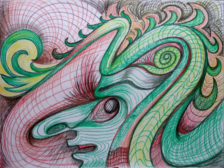 Insane King Drawing by Ashish Shah | Saatchi Art