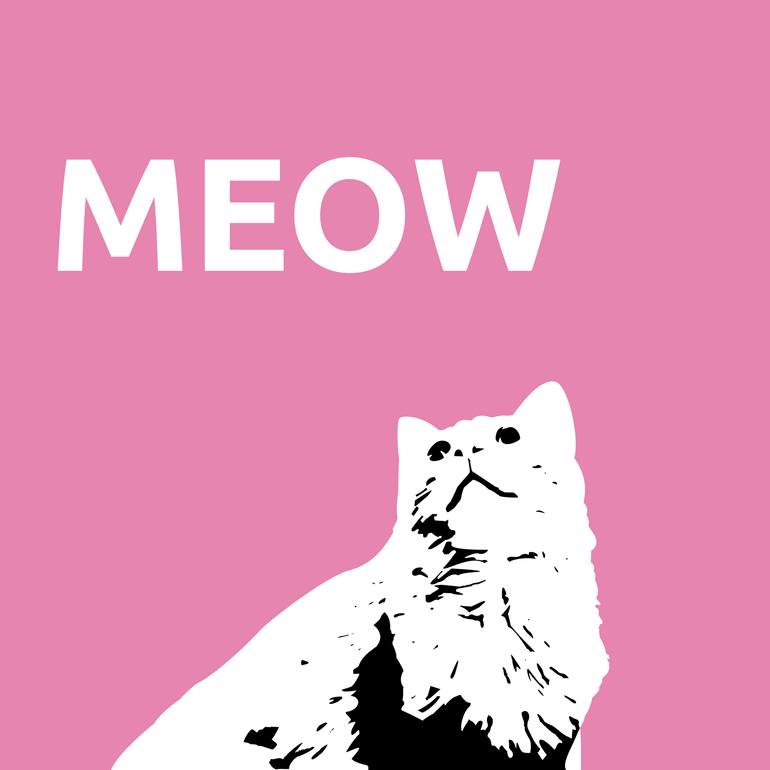 MEOW Painting by Syphus | Saatchi Art