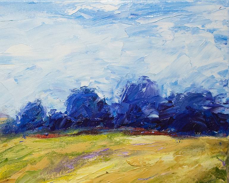 View from hwy 89 Painting by Jonathan Centeno | Saatchi Art