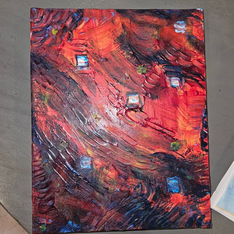 Down the Rabbit Hole Painting by Valerie Leri | Saatchi Art