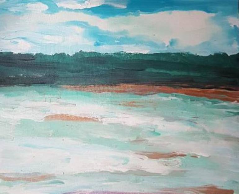 Distant Shore Painting by Valerie Leri | Saatchi Art