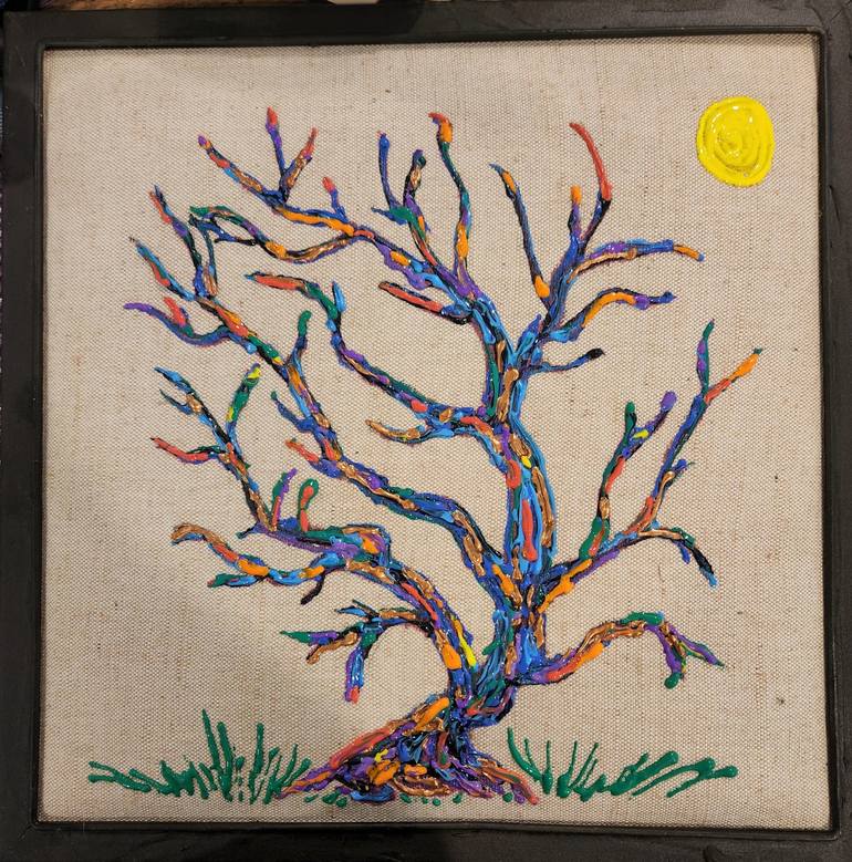 Fanciful tree Painting by Valerie Leri | Saatchi Art