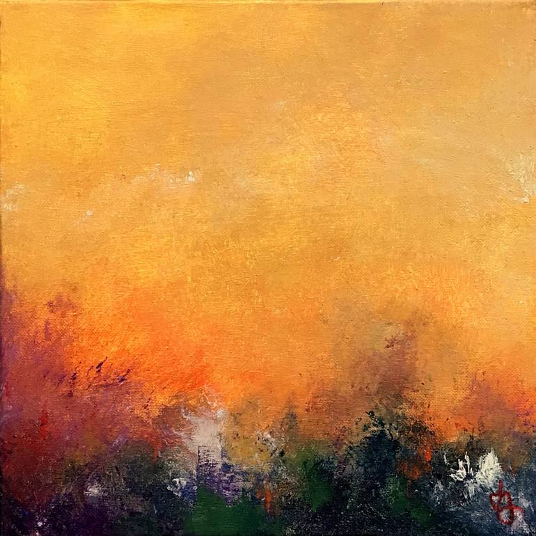 Heat II - original abstract painting Painting by Jon Joseph | Saatchi Art