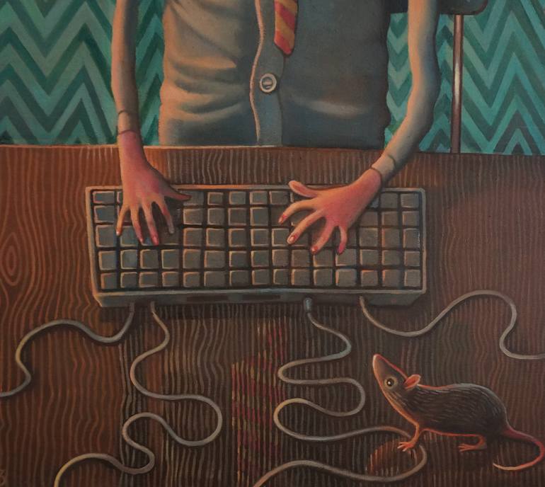 A half dead man Painting by Rory Mitchell | Saatchi Art