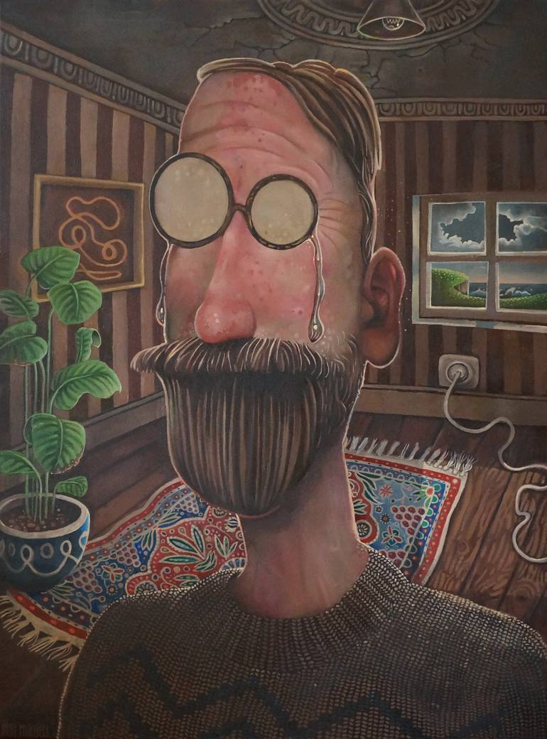 Man crying like a wee boy Painting by Rory Mitchell | Saatchi Art