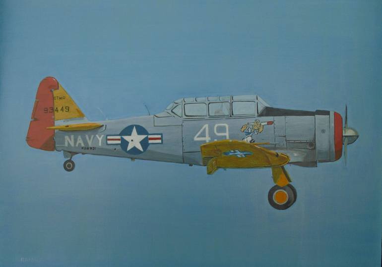 airplane Painting by Grigorios Paidis | Saatchi Art