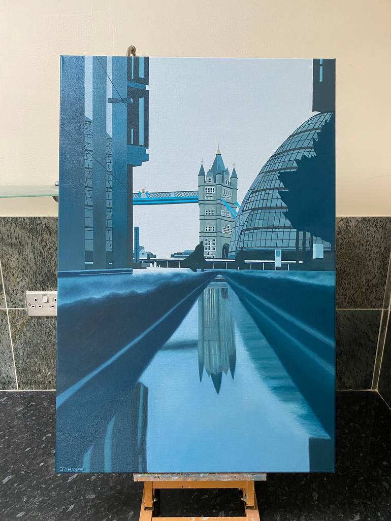 Tower Bridge At Dawn Painting by Jill Ann Harper | Saatchi Art
