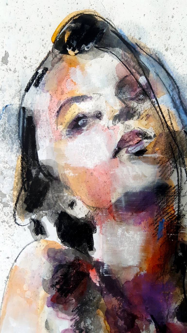 10-3-16 standing figure Drawing by thomas donaldson | Saatchi Art