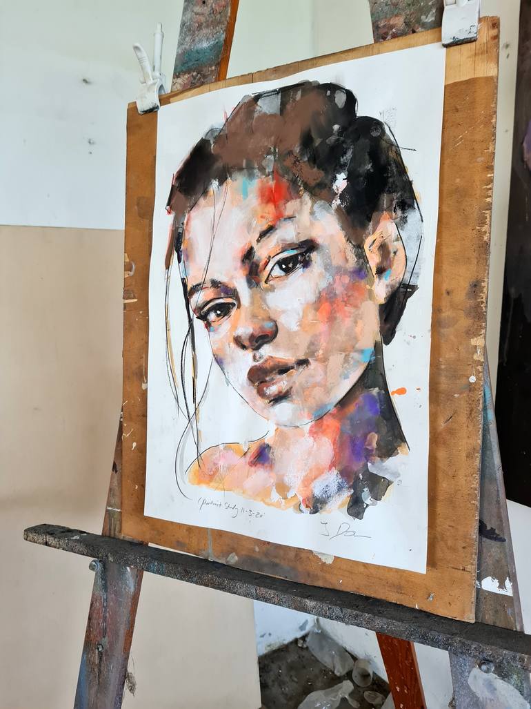 portrait study 11-3-20 Painting by Thomas Donaldson | Saatchi Art