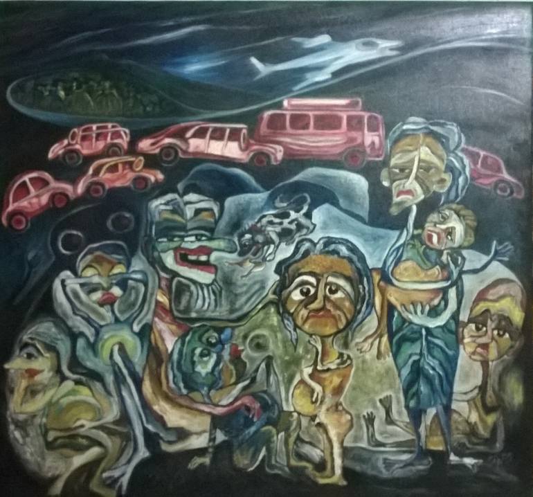 Kencoten (starving) Drawing by Cipto Pratomo | Saatchi Art