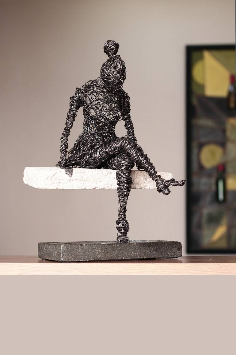 Waiting Sculpture by Karen Akhikyan | Saatchi Art