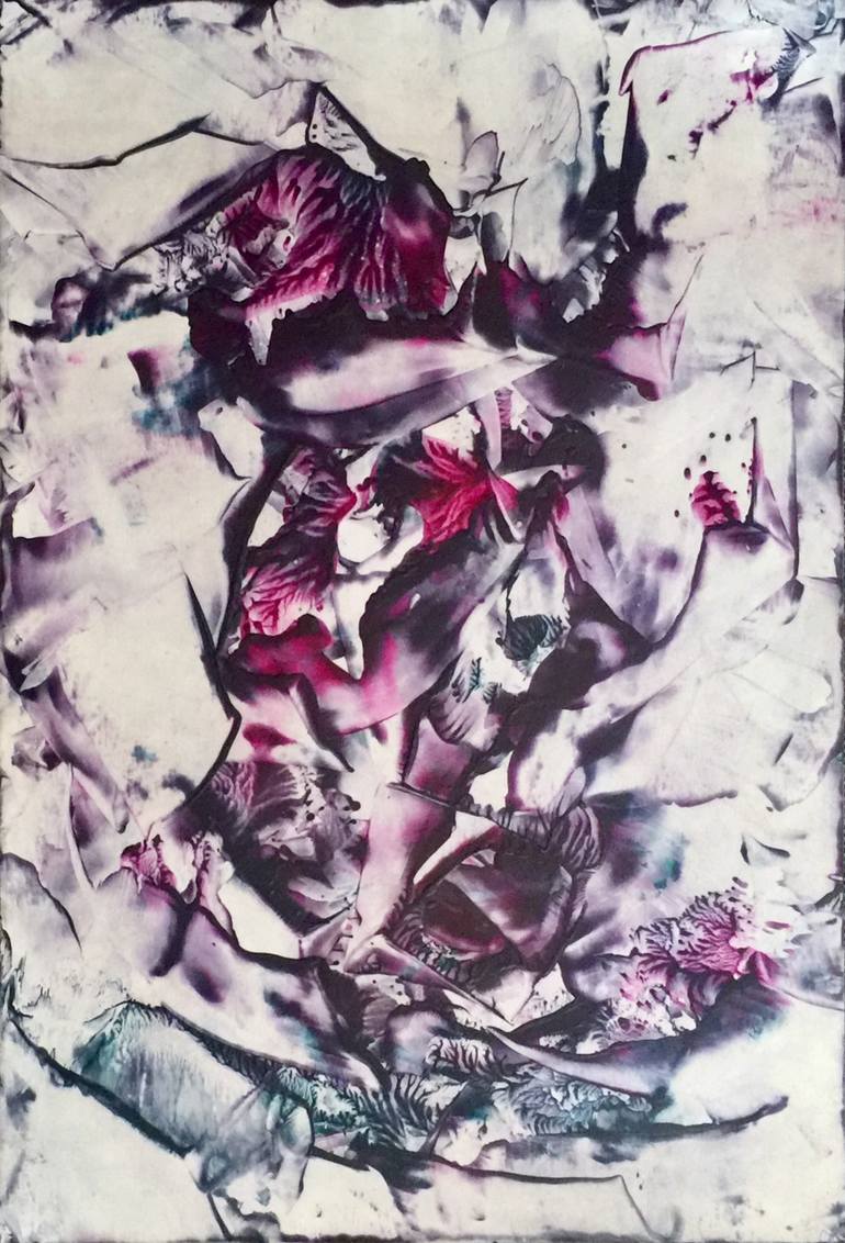 Abstract violet Painting by Marija Joza | Saatchi Art