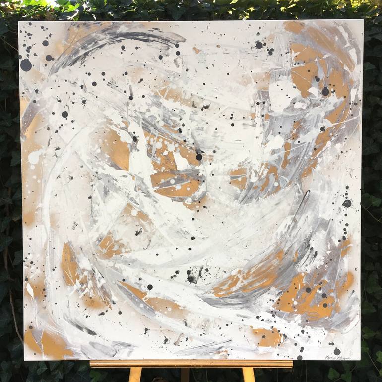 Gold All Awash #29 Painting by Lydia Abigail | Saatchi Art