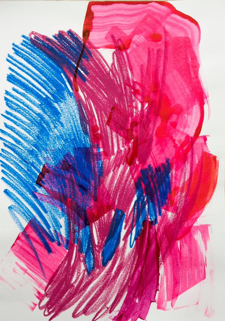 Magenta Drawing by Olga De | Saatchi Art