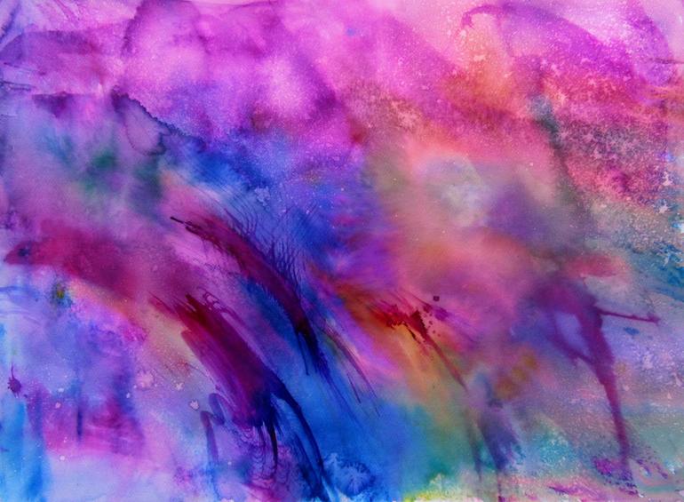 Pink sky Painting by Olga De | Saatchi Art