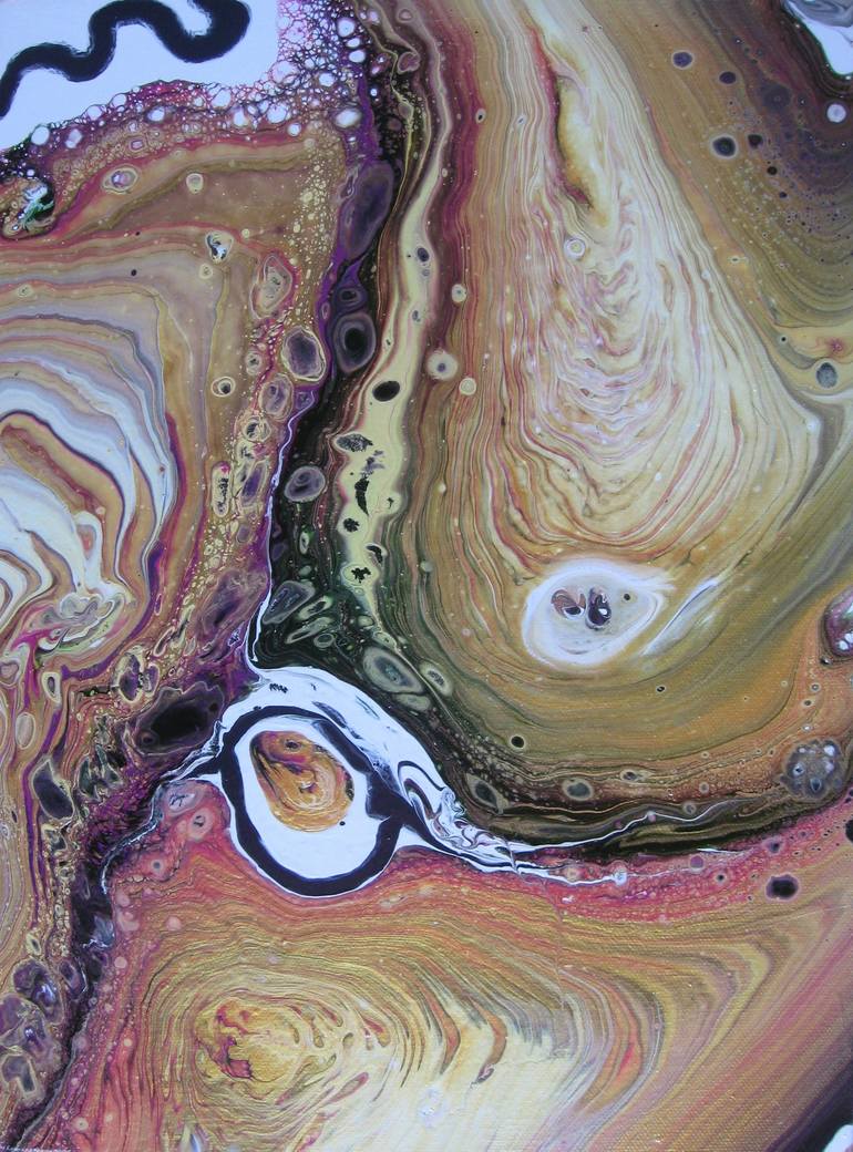 Spun Gold Painting by Laura Mahoney | Saatchi Art