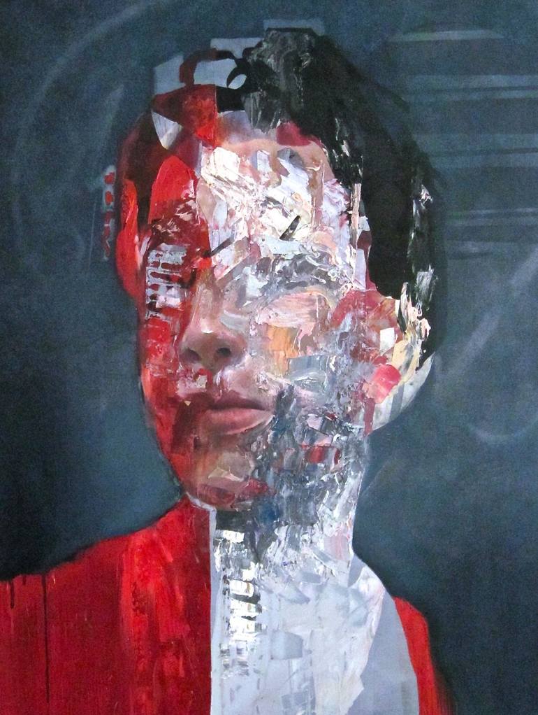 Study of a Multi-dimensional Being Painting by Megan Jaster | Saatchi Art