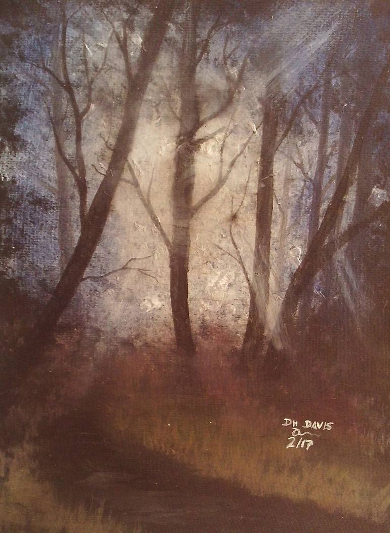 tribute to my teacher Bob Ross Painting by Dh Davis | Saatchi Art