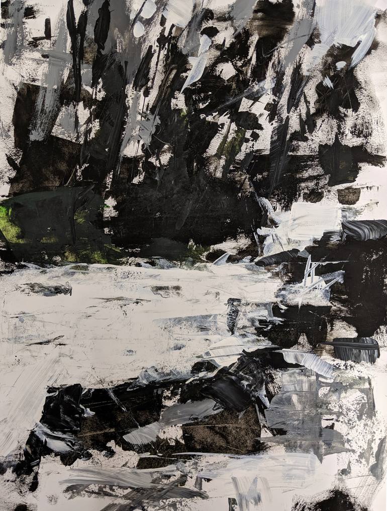 Waterfall 1 Painting by David Brown | Saatchi Art