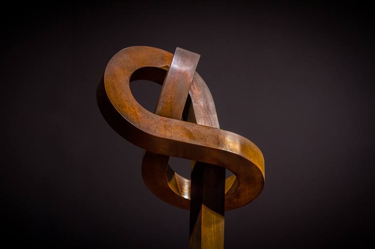 Flat Bar Knot II Copper Sculpture by Gilbert Boro | Saatchi Art