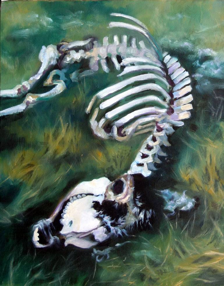 SHEEP CARCASS Painting by John Shepherd | Saatchi Art