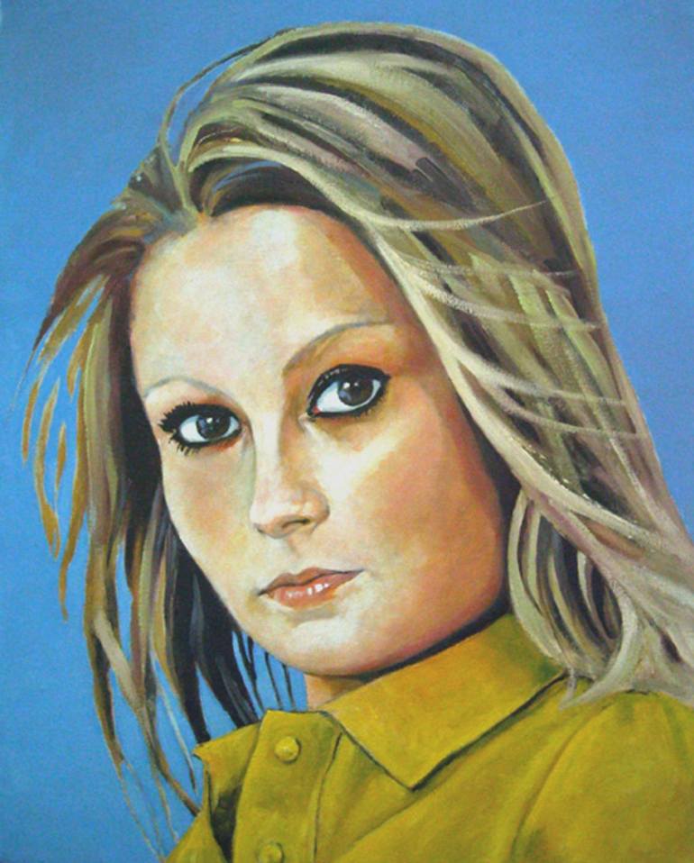 portrait of Hayley Painting by John Shepherd | Saatchi Art