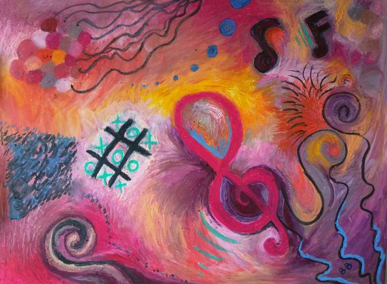 Melodic Maelstrom Drawing by Brenda B aka TheMinxXx | Saatchi Art