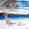 Lake Mackenzie Fraser Island Painting by Gillian Fahey | Saatchi Art