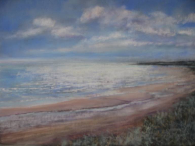 Morning Light, Kinnaber Drawing by Pam Pringle | Saatchi Art