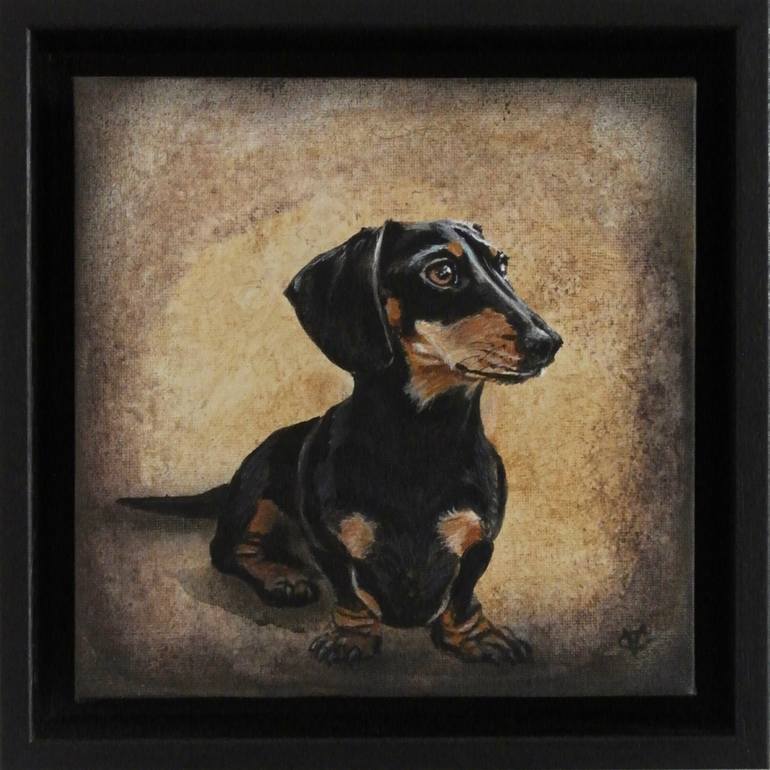 Darling Dax Painting by Victoria Coleman | Saatchi Art