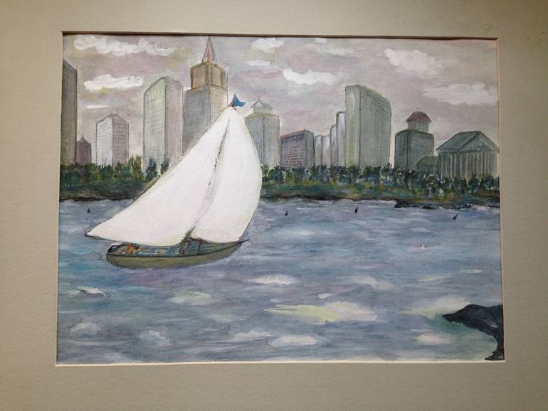 Cosmopolitain Sailing Painting by Bruce Robb | Saatchi Art