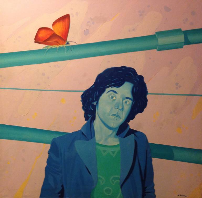 PORTRAIT OF MARCELLUS WITH BUTTERFLY Painting by Luigi Maria de Rubeis ...