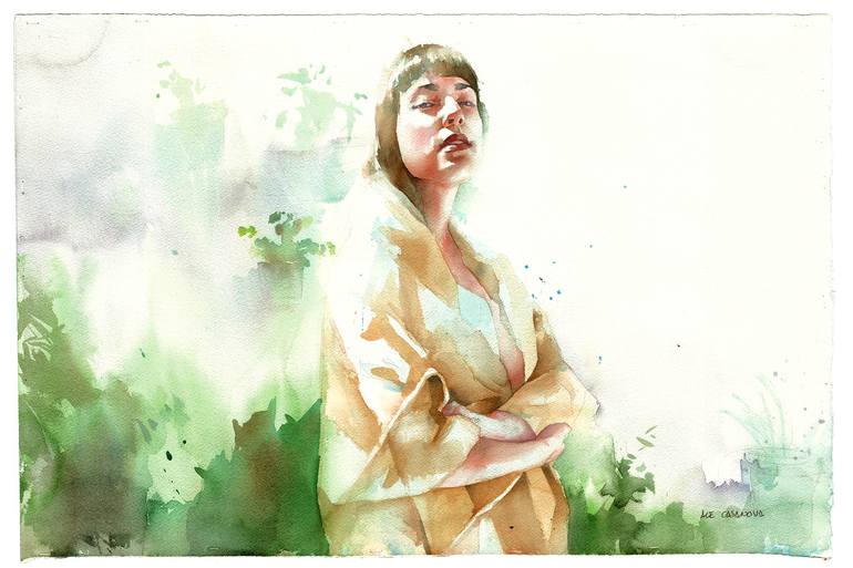 Portrait of a girl Painting by Alejandro Casanova Barberán | Saatchi Art