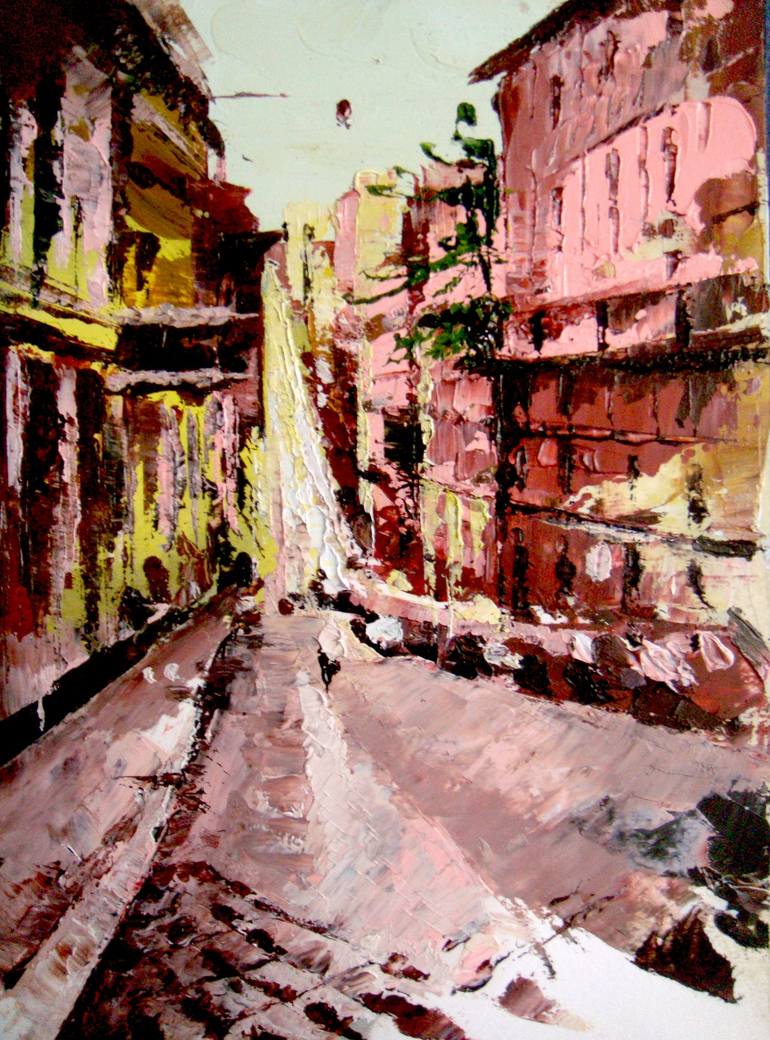 A Street in Rome Painting by Thomas Gowen | Saatchi Art