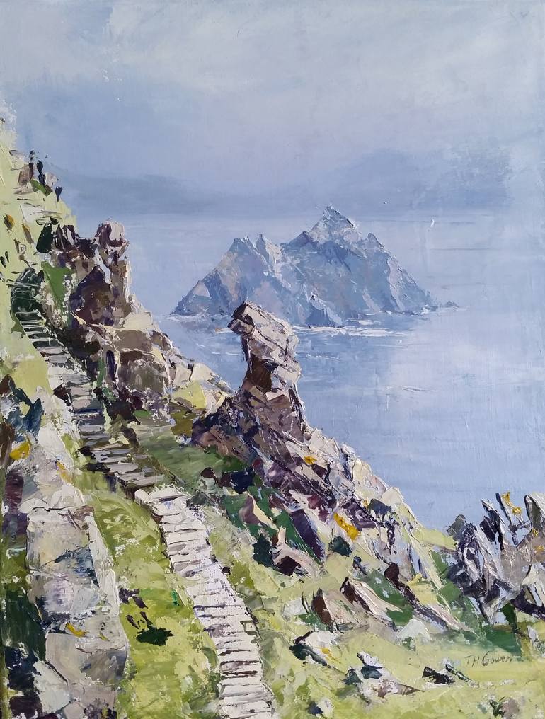 Skelligs Painting by Thomas Gowen | Saatchi Art