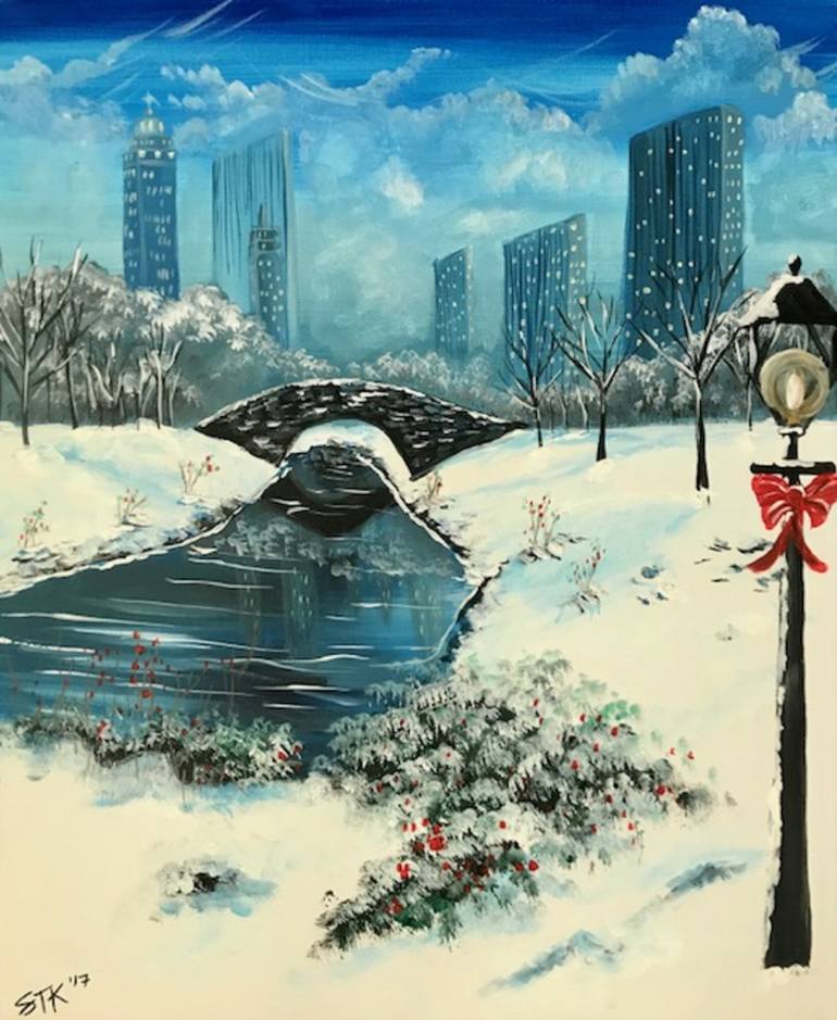 NY Winter Painting by Sarah King | Saatchi Art