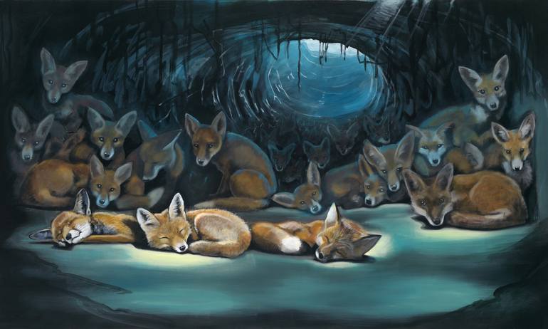 Den Painting by Ross Morgan | Saatchi Art