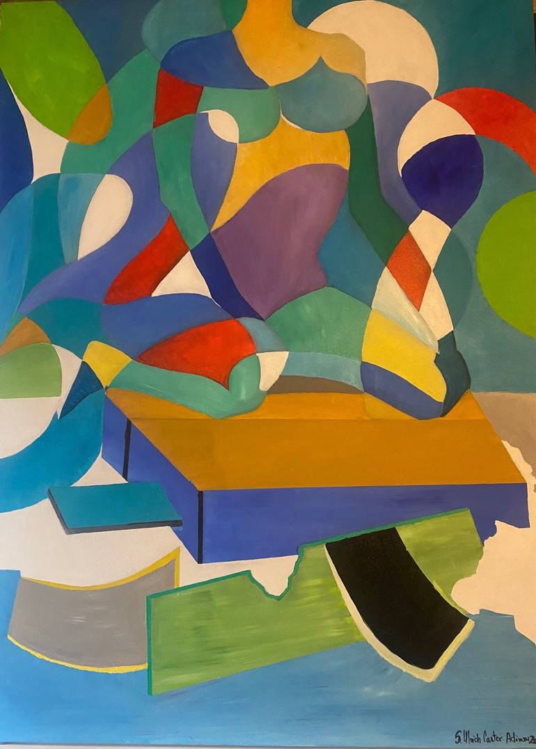 Meditation Painting by Ulrich Caster Adimou | Saatchi Art