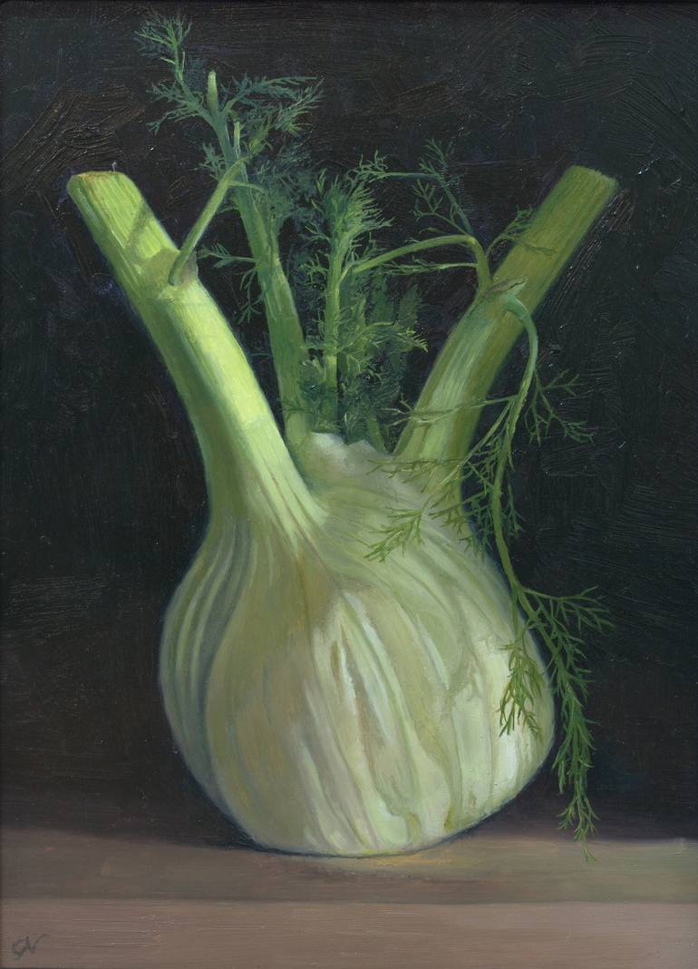 Florence fennel Painting by Claire Newell | Saatchi Art