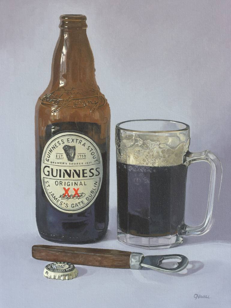 Guinness original Painting by Claire Newell | Saatchi Art