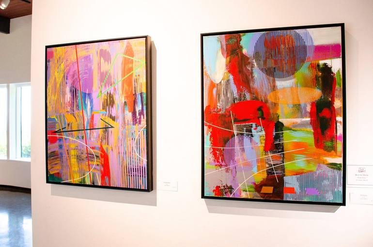 End Zone Painting by James Massena March | Saatchi Art